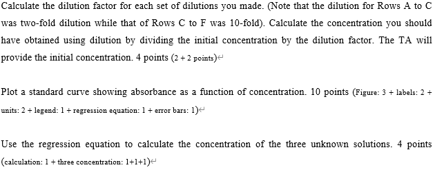 Solved Calculate the dilution factor for each set of | Chegg.com