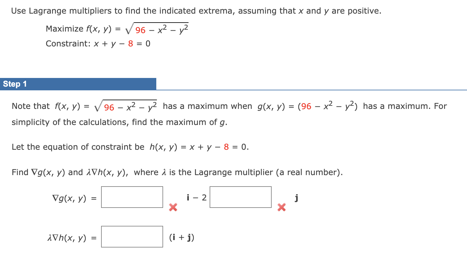 Solved Use Lagrange multipliers to find the indicated | Chegg.com