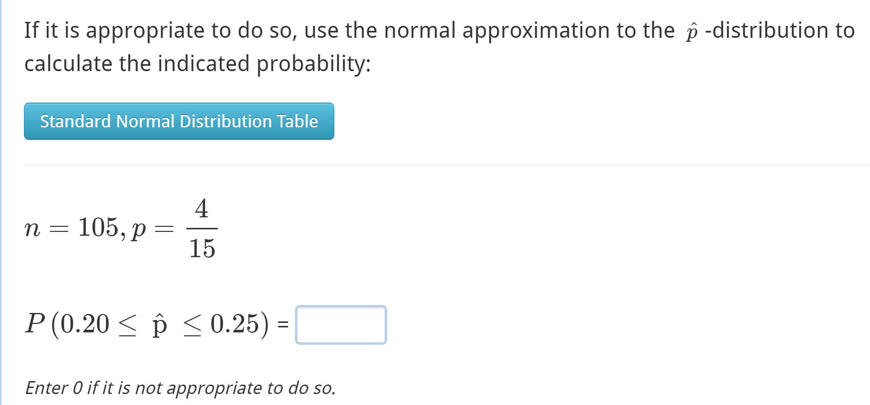 Solved If it is appropriate to do so, use the normal | Chegg.com