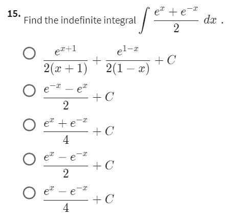Solved Find the indefinite integral | Chegg.com