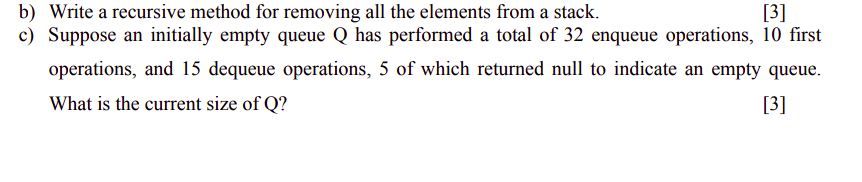 Solved b) Write a recursive method for removing all the | Chegg.com