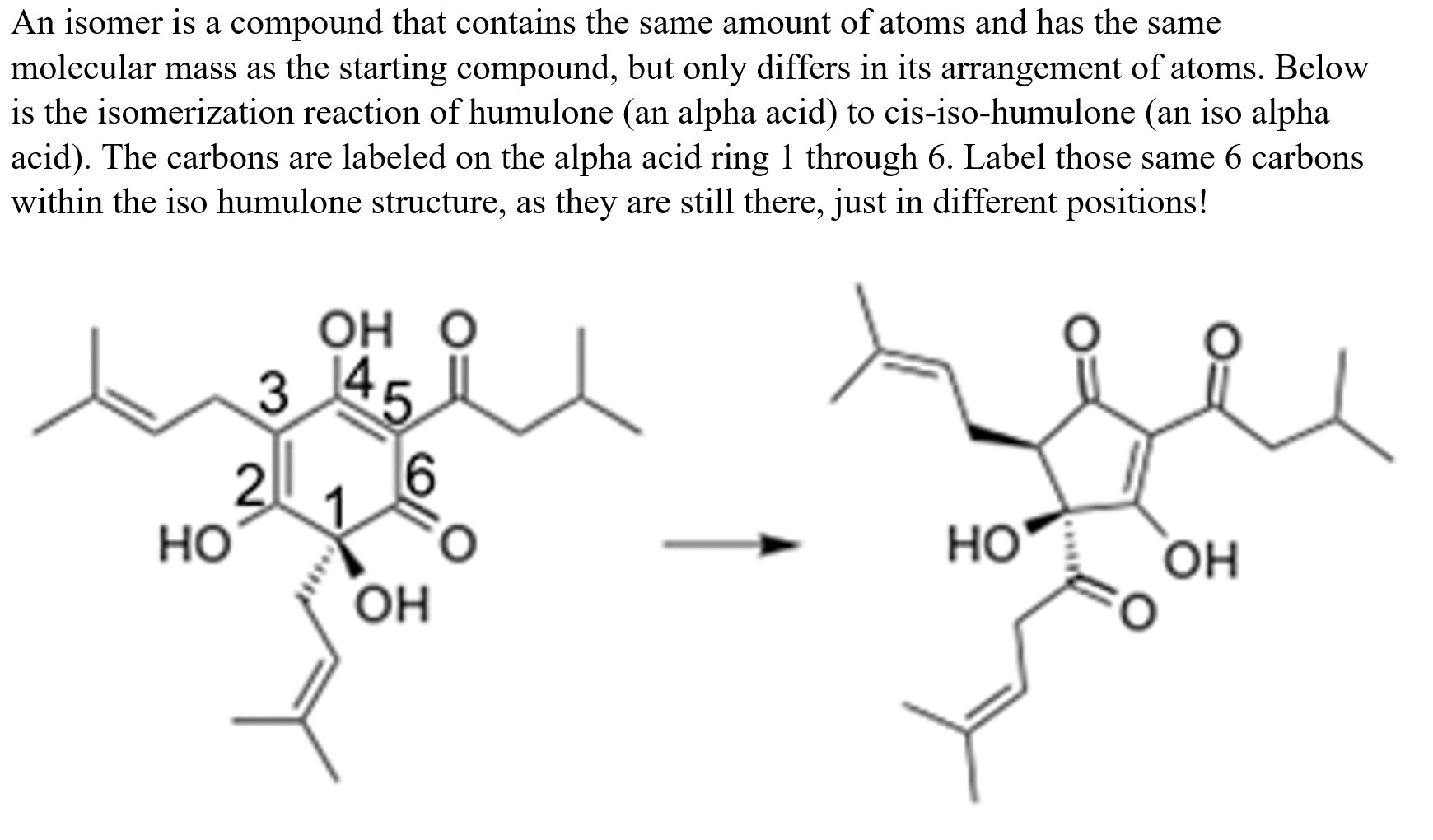 Solved An isomer is a compound that contains the same amount | Chegg.com