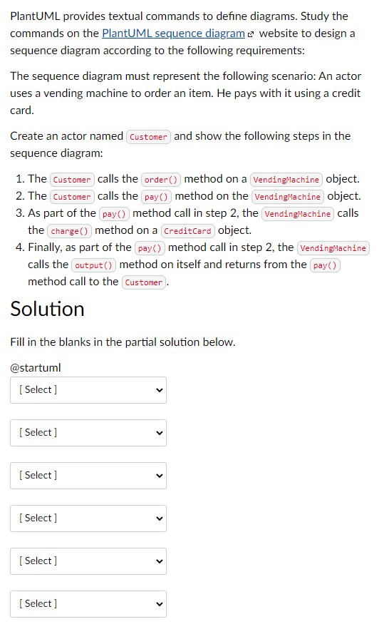 Solved for the first box: participant Customer actor | Chegg.com