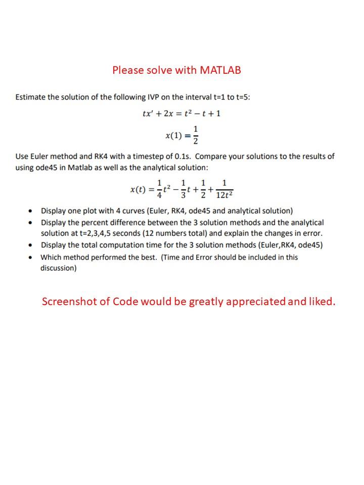 Solved I NEED A CODE WRITTEN TO SOLVE THE ABOVE QUESTION. | Chegg.com
