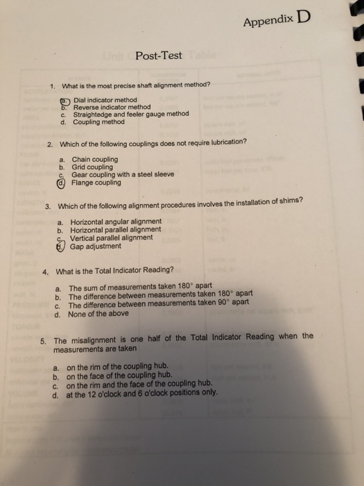 Reverse Indicator Shaft Alignment