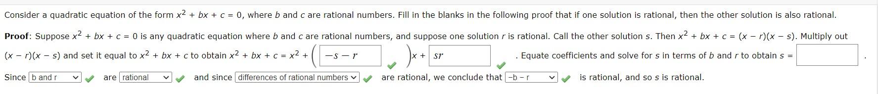 Solved (x−r)(x−s) and set it equal to x2+bx+c to obtain | Chegg.com