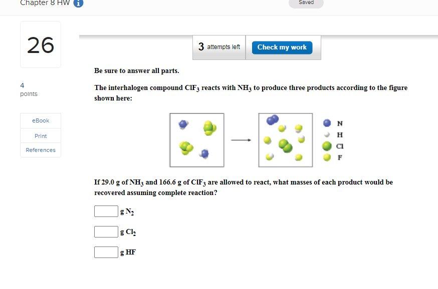 Solved Chapter 8 HW Saved 26 3 attempts left Check my work | Chegg.com Solved Chapter 8 HW Saved 26 3 attempts left Check my work | Chegg.com