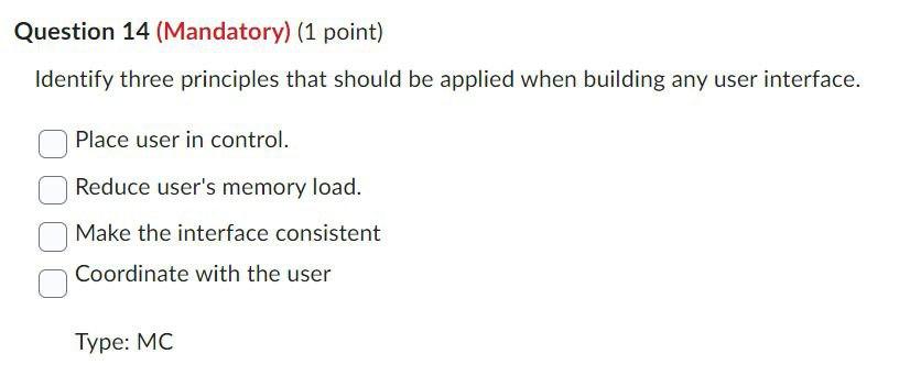 Solved Identify three principles that should be applied when | Chegg.com