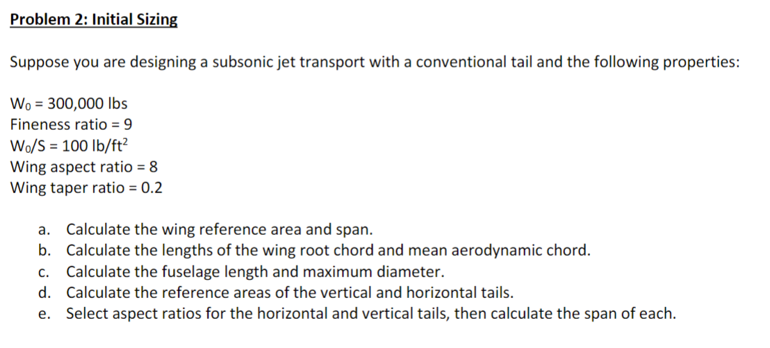Solved Suppose you are designing a subsonic jet transport | Chegg.com