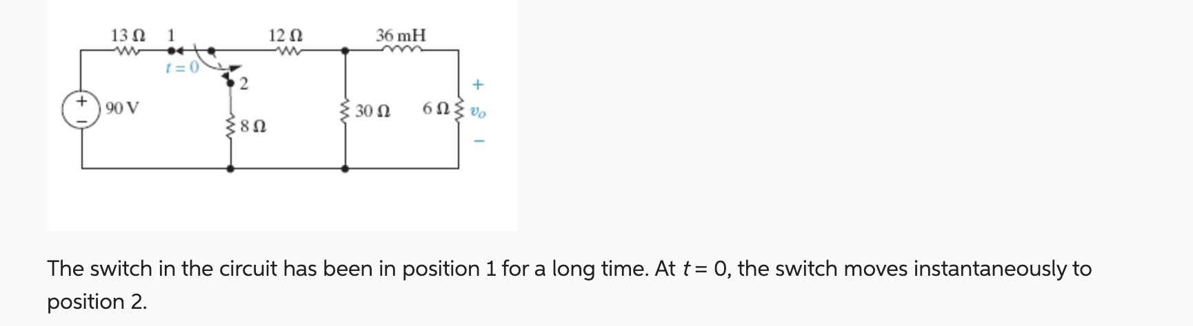Solved a) ﻿Find i(t) ﻿for t >= 0+b) ﻿Find v0(t) ﻿for t | Chegg.com