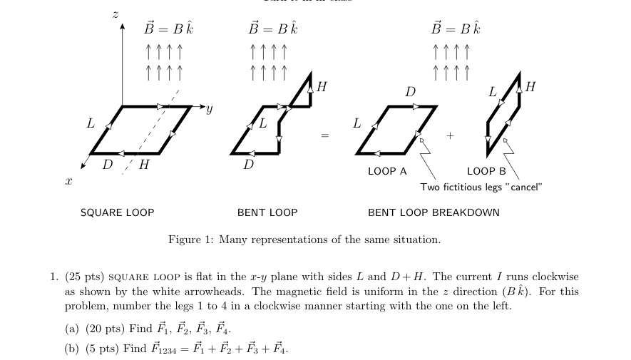 Solved B=Bk D H LOOP A LOOP B Two fictitious legs "cancel" | Chegg.com