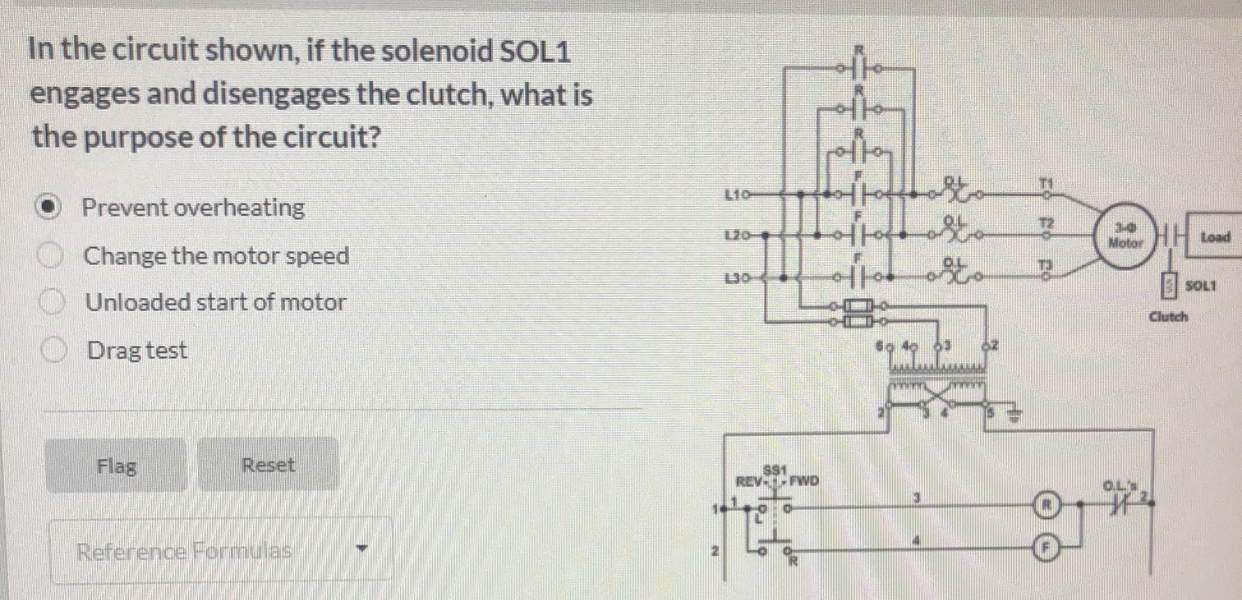 Solved In the circuit shown, if the solenoid SOL1 engages | Chegg.com