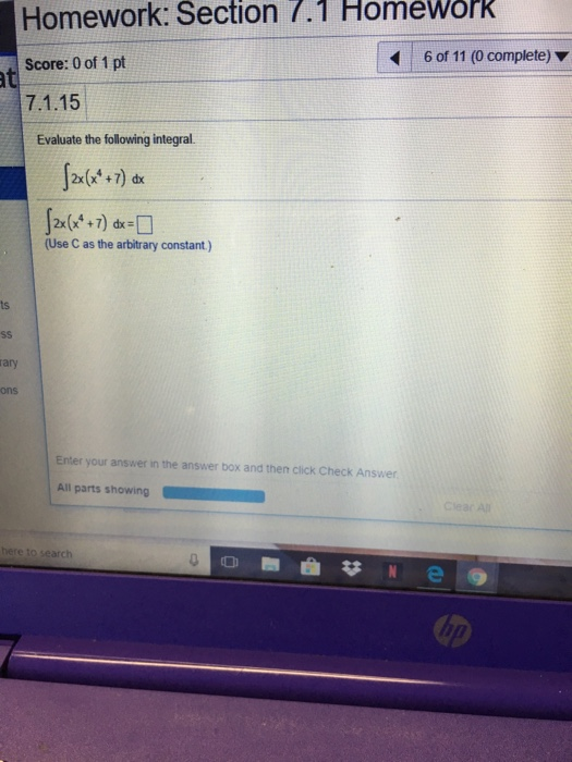 Solved Homework Section Score 0 Of 1pt 7 1 15 7 1 Homework