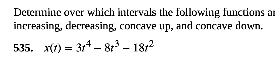 Solved Determine over which intervals the following | Chegg.com