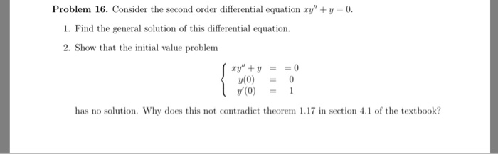 Solved Theorem 1.17 is the existence and uniqueness theorem | Chegg.com