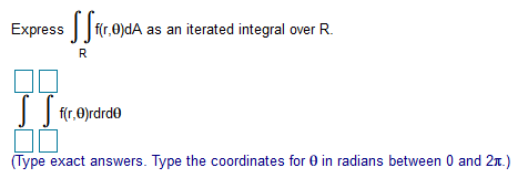 Solved Sketch the following region R. Then express f(ro)dA | Chegg.com