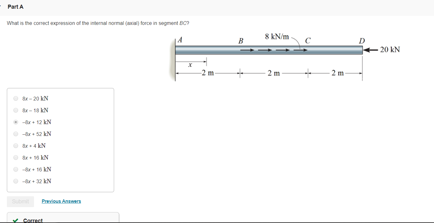 Solved Part A What is the correct expression of the internal | Chegg.com