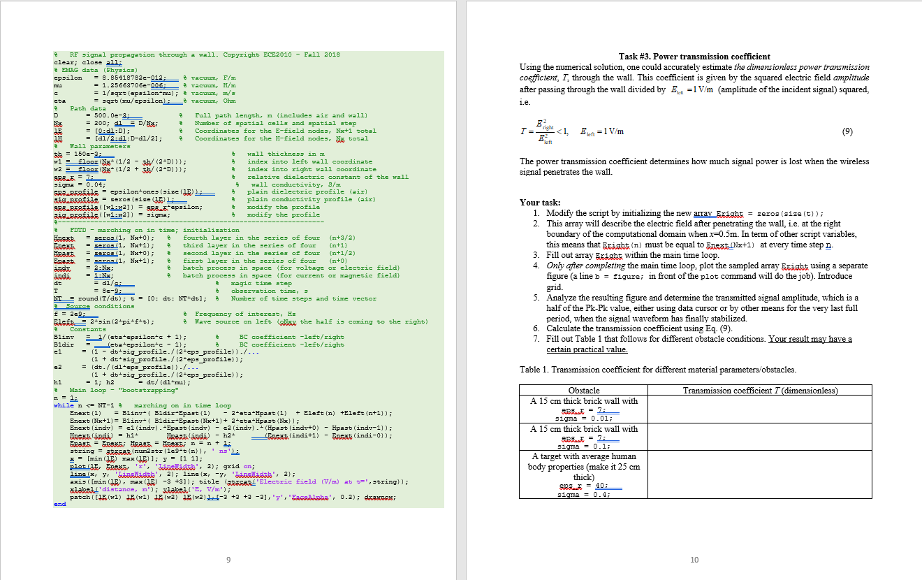 MATLAB PROBLEM 6 ECE 2010 A20 Introduction to | Chegg.com