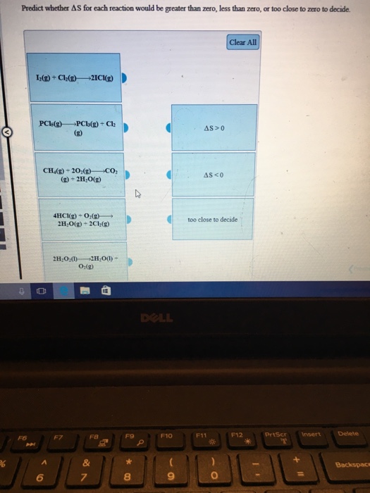 Solved Predict whether AS for each reaction would be greater | Chegg.com