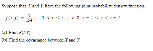 Solved Suppose that x ﻿and Y ﻿have the following joint | Chegg.com