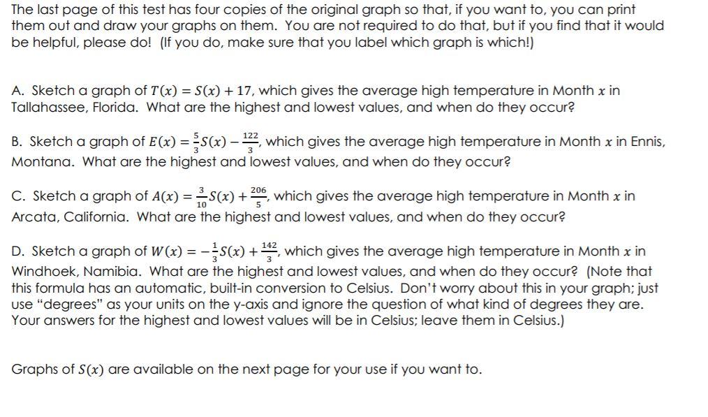 Solved 7. Temperature data for this problem are taken from | Chegg.com