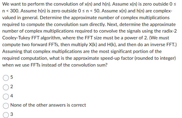 Solved We want to perform the convolution of x(n) ﻿and h(n). | Chegg.com