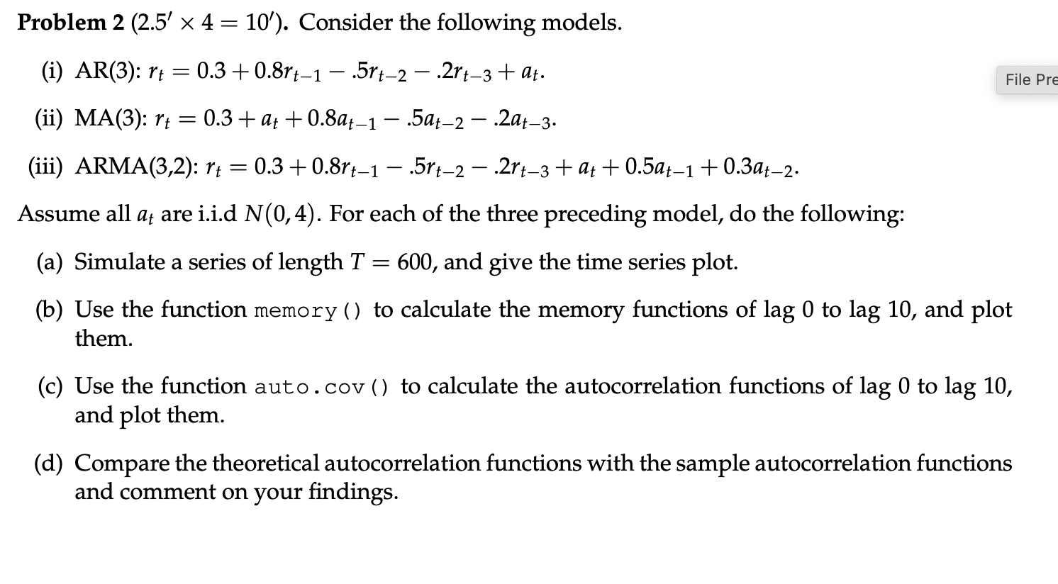 Solved R Programing Problem 225xx410 Consider 