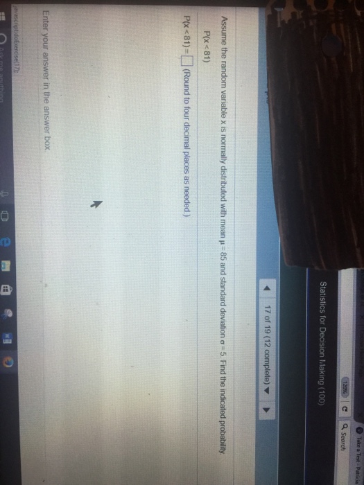 Solved Assume The Random Variable X Is Normally Distributed 4007
