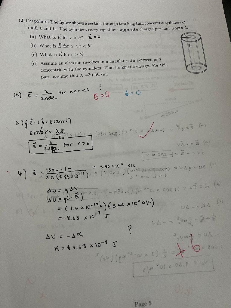 Solved 13. (10 points) The figure shows a section through | Chegg.com Solved 13. (10 points) The figure shows a section through | Chegg.com