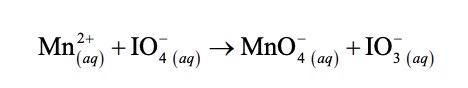 Solved → MnO4 (aq) Mn?to) +104 (ag) +103 (ag) | Chegg.com