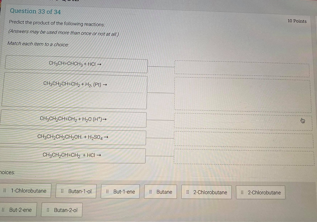 Solved Question 27 of 34 1 Point The formula of a particular | Chegg.com