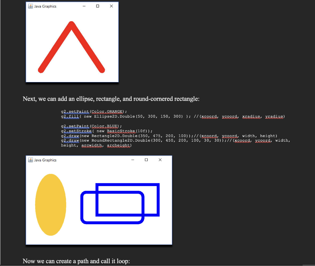 MIMII Prac 02: line joins, shapes, filled shapes, | Chegg.com