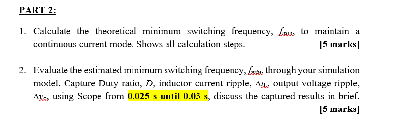 Solved Help me guys to do matlab for part 2 based on answer | Chegg.com