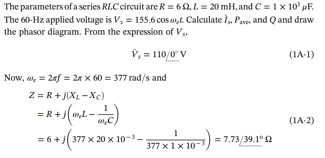 Solved The parameters of a series RLC circuit are | Chegg.com