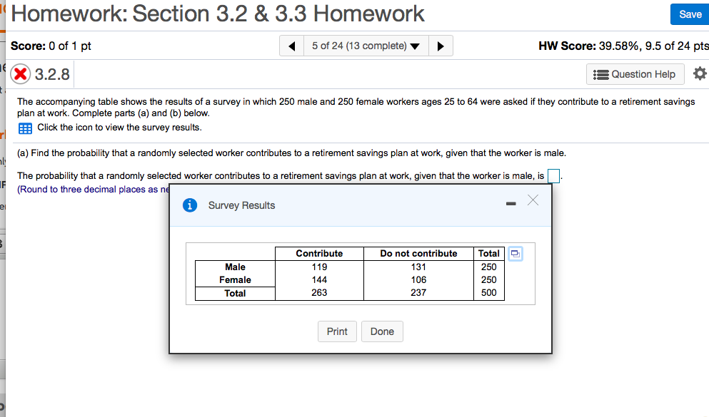 Solved Homework: Section 3.2 & 3.3 Homework Save Score: 0 of | Chegg.com