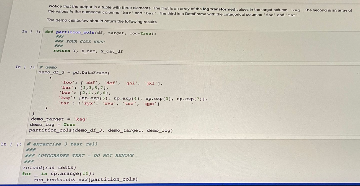 Exercise 3: (2 points) - Given a DataFrame (df), the | Chegg.com