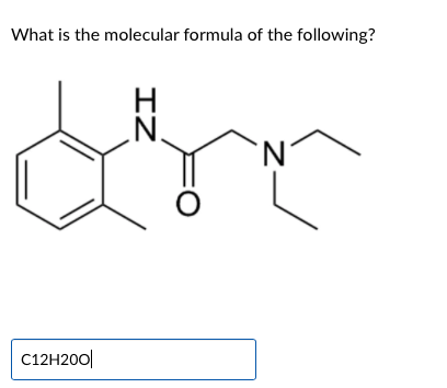 Solved What is the molecular formula of the following? | Chegg.com