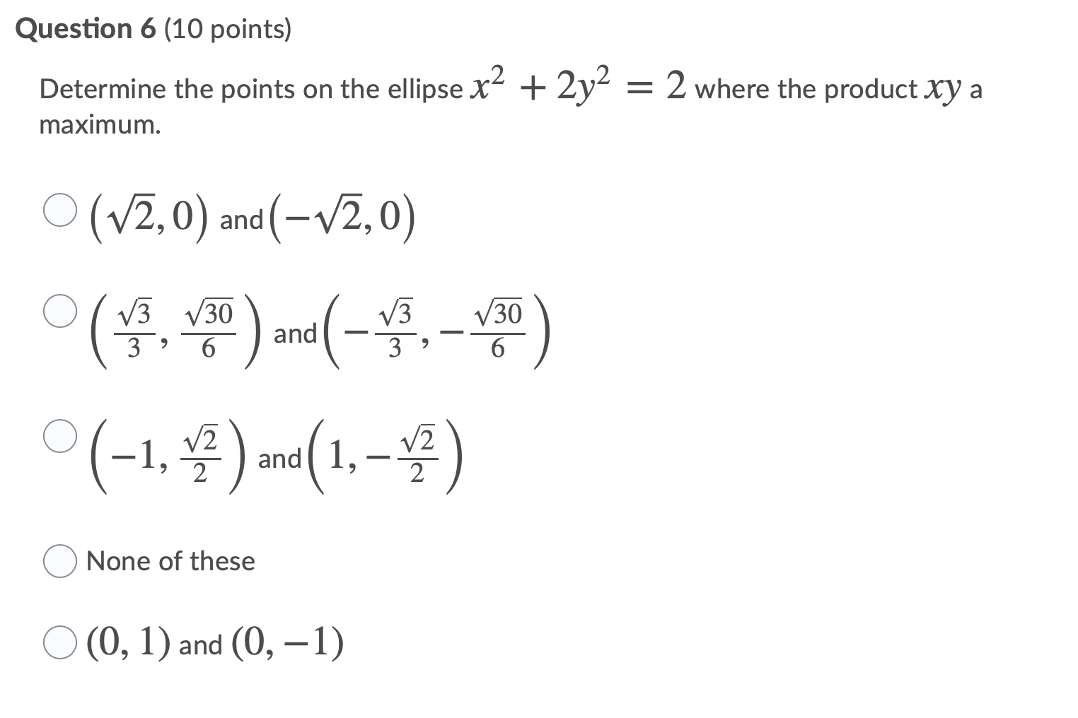Solved Question 6 10 Points Determine The Points On The