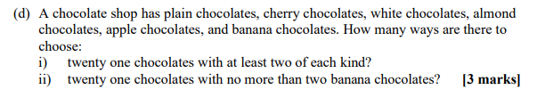Solved D A Chocolate Shop Has Plain Chocolates Cherry Chegg