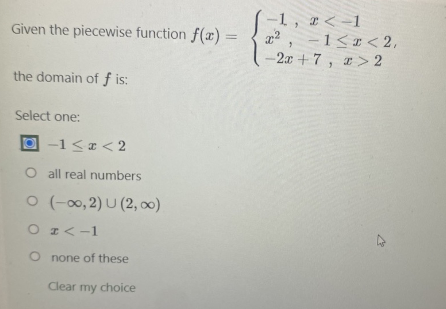 Solved Given the piecewise function | Chegg.com