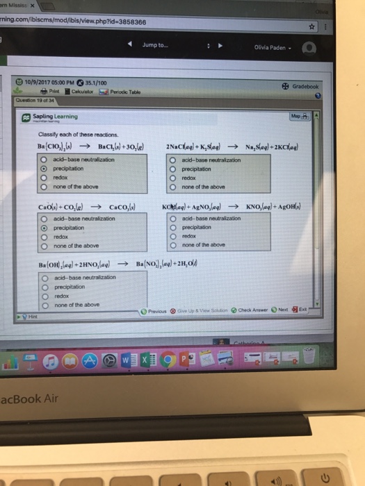 Solved classify each of these | Chegg.com
