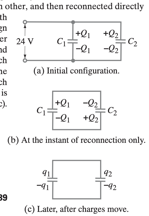 Solved Only find the electric potential. Two capacitors, C1 | Chegg.com