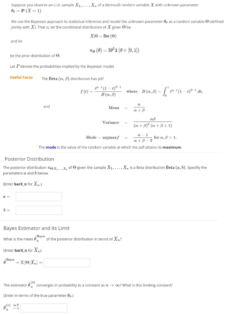 Solved Suppose you observe an i.i.d. sample X1, ... , Xn of | Chegg.com