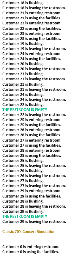 Solved |CSC 460 Program \#1 Concurrency, Threads, | Chegg.com