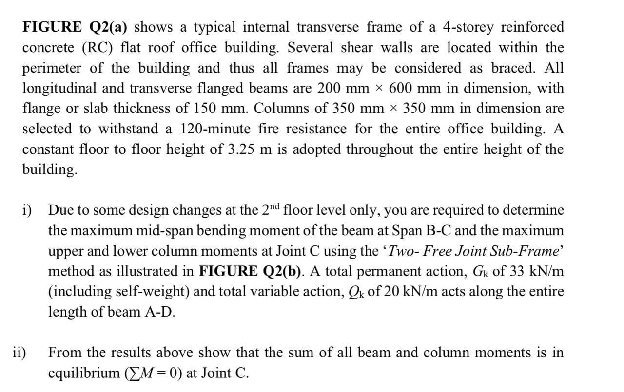 FIGURE Q2(a) shows a typical internal transverse | Chegg.com