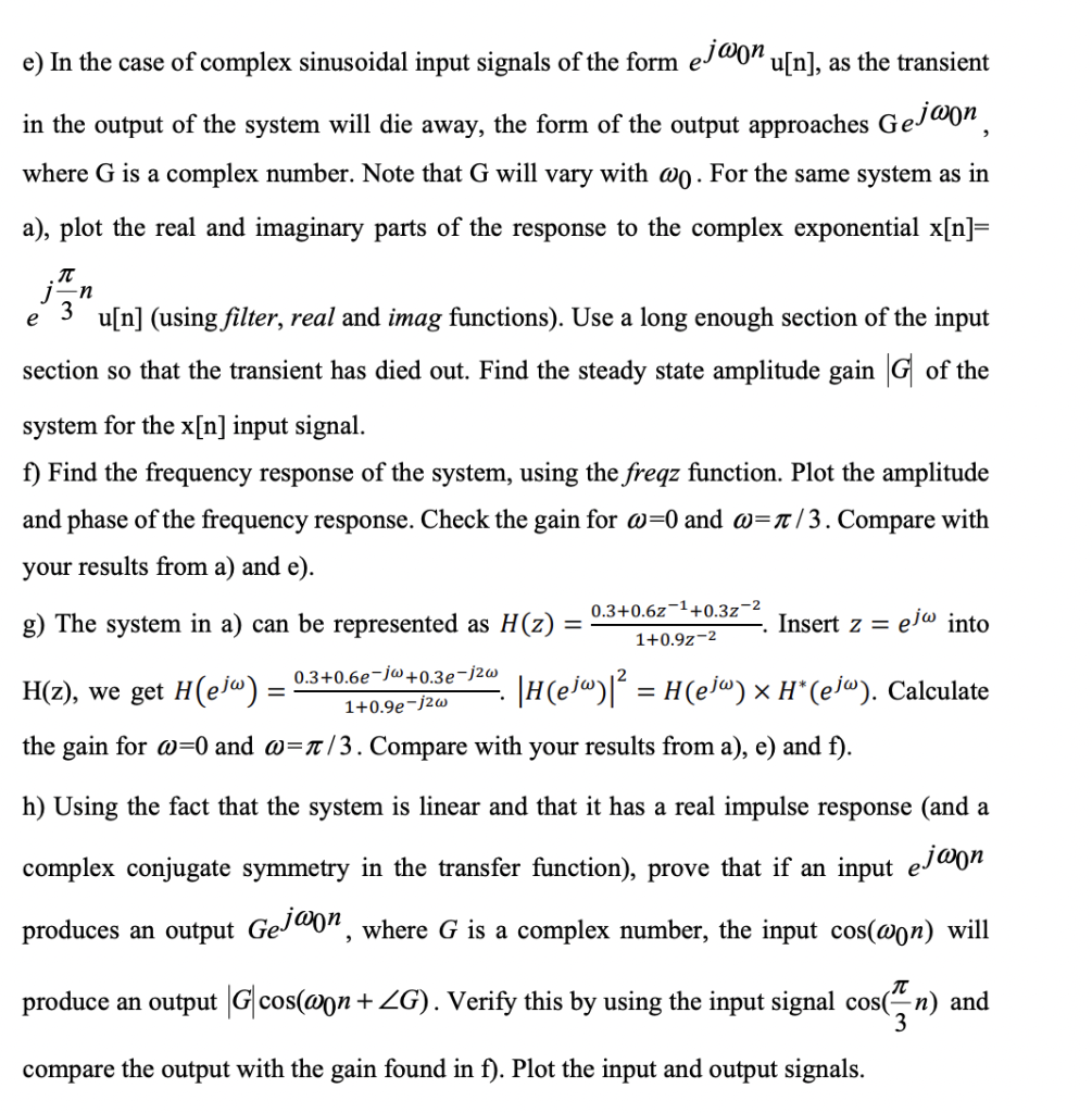 Solved a) For the following system: | Chegg.com