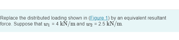 Solved Replace the distributed loading shown in (Figure 1) | Chegg.com