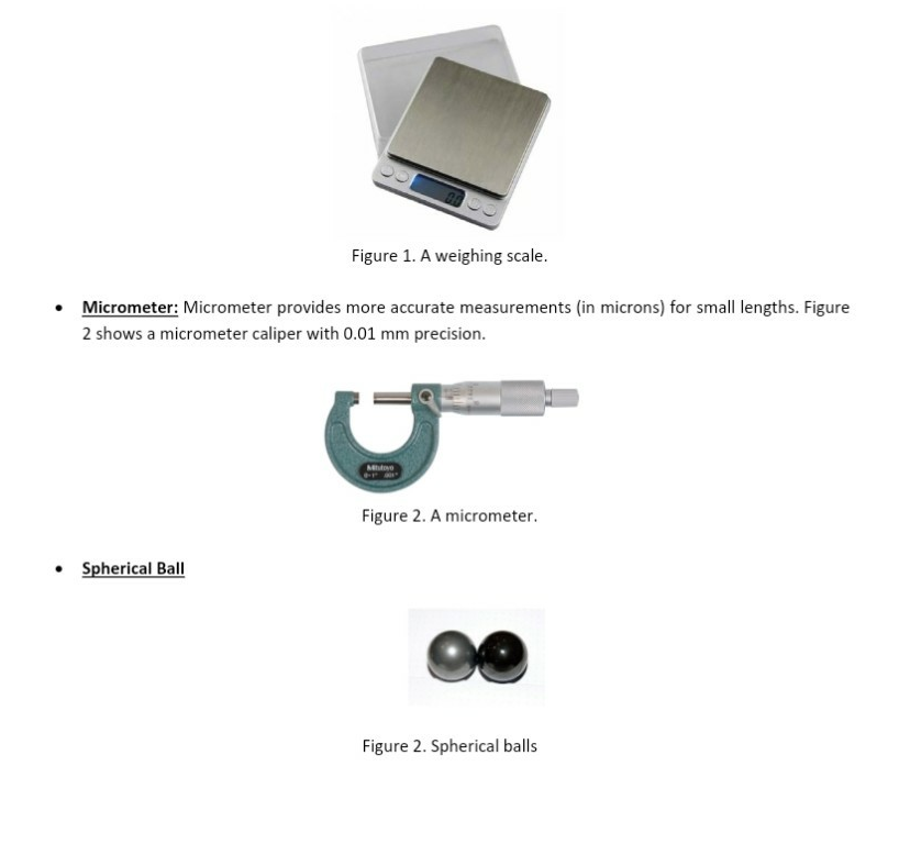 Solved Figure 1. A weighing scale. Micrometer: Micrometer | Chegg.com