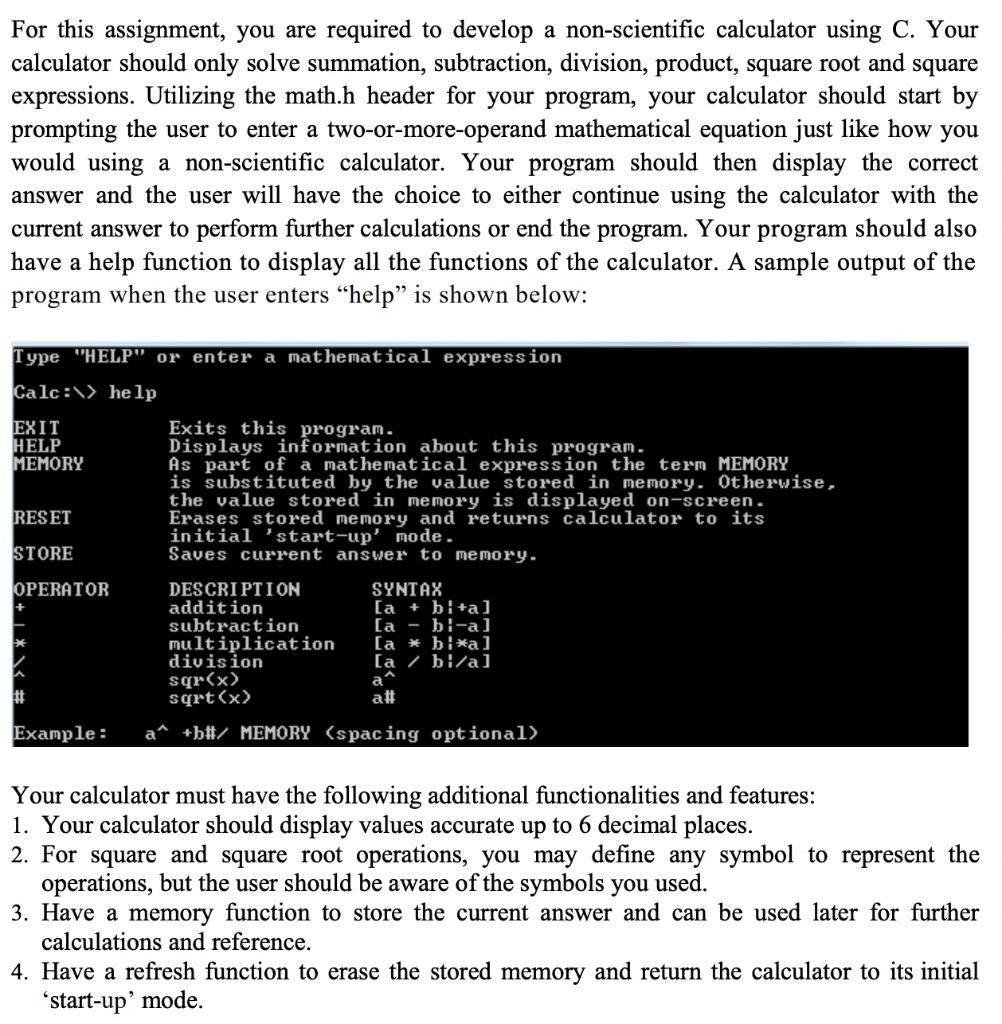Solved For this assignment, you are required to develop a | Chegg.com