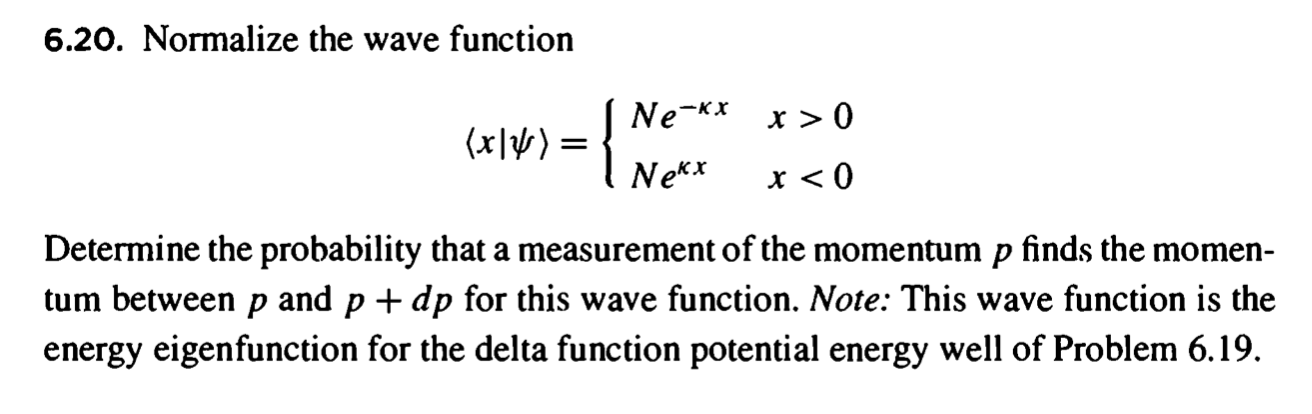 Solved 6.20. Normalize the wave function | Chegg.com